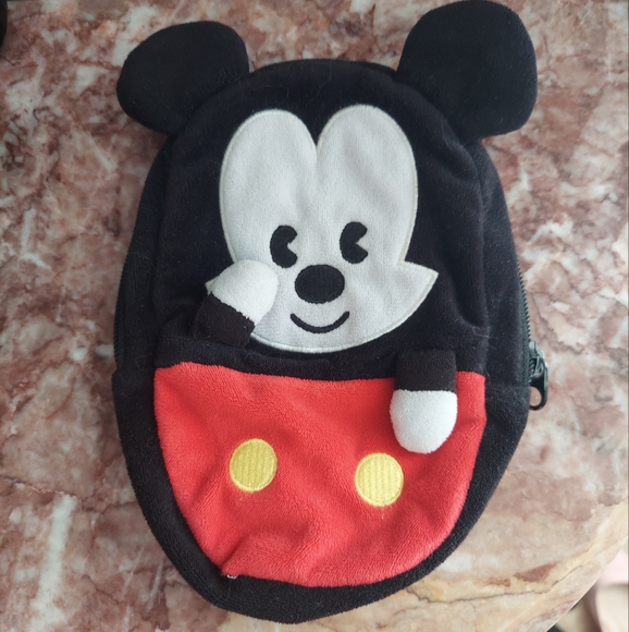 Disney | Bags | Vintage Mickey Mouse Zip Up Pouch | Poshmark